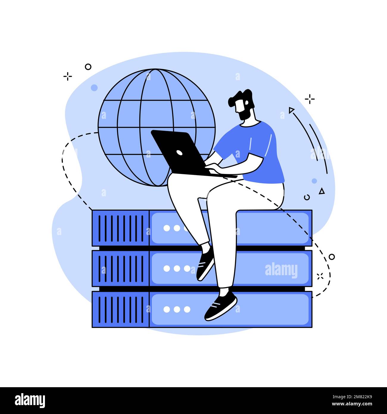 Proxy server isolated cartoon vector illustrations Stock Vector Image & Art - Alamy