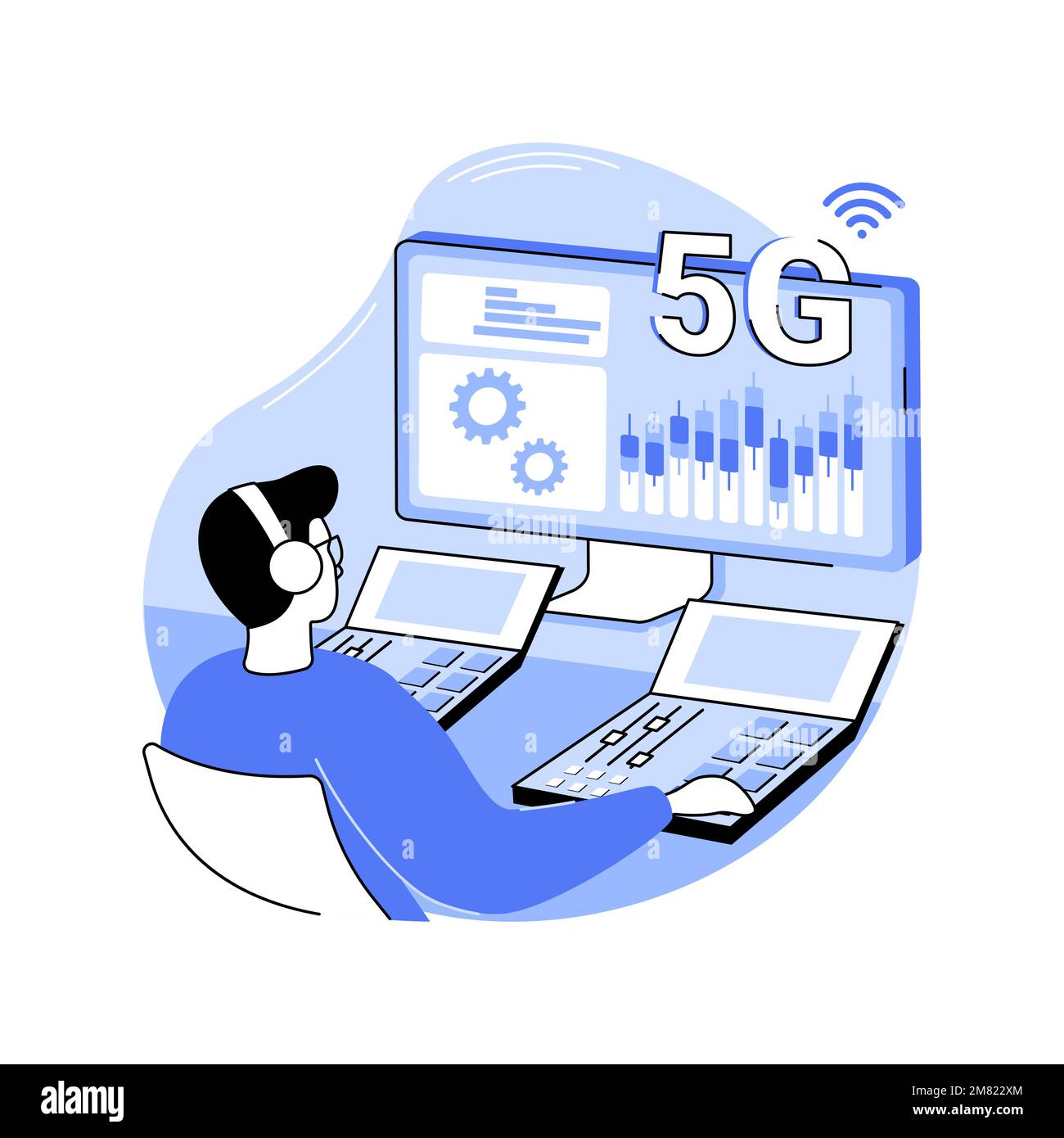 IP broadcasting isolated cartoon vector illustrations Stock Vector ...