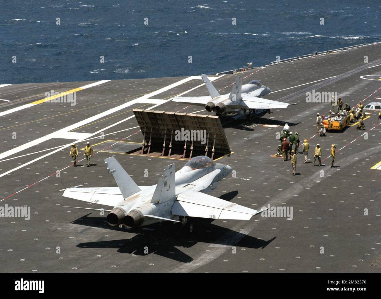 Two Fighter Attack Squadron 125 (VFA-125) F/A-18 Hornet aircraft ...