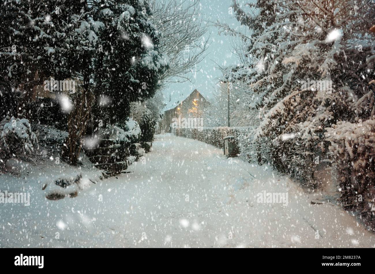 Beautiful snowing hi-res stock photography and images - Alamy