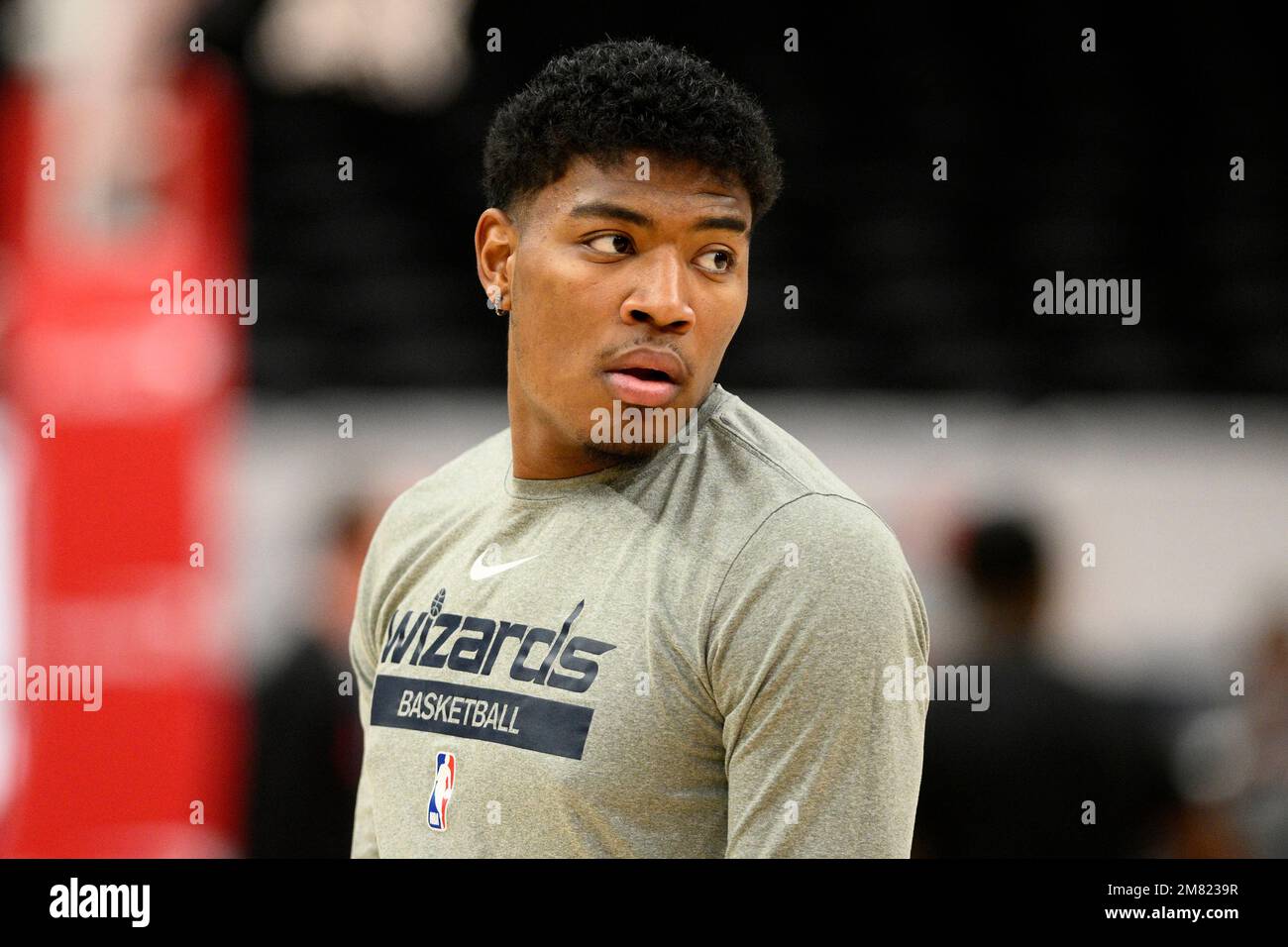 Washington Wizards forward Rui Hachimura works out before an NBA ...