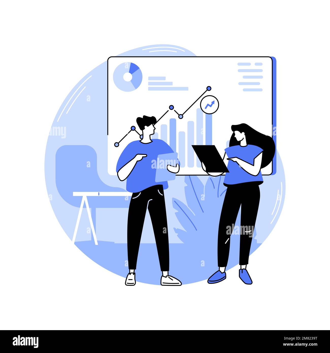 Project management software isolated cartoon vector illustrations Stock ...