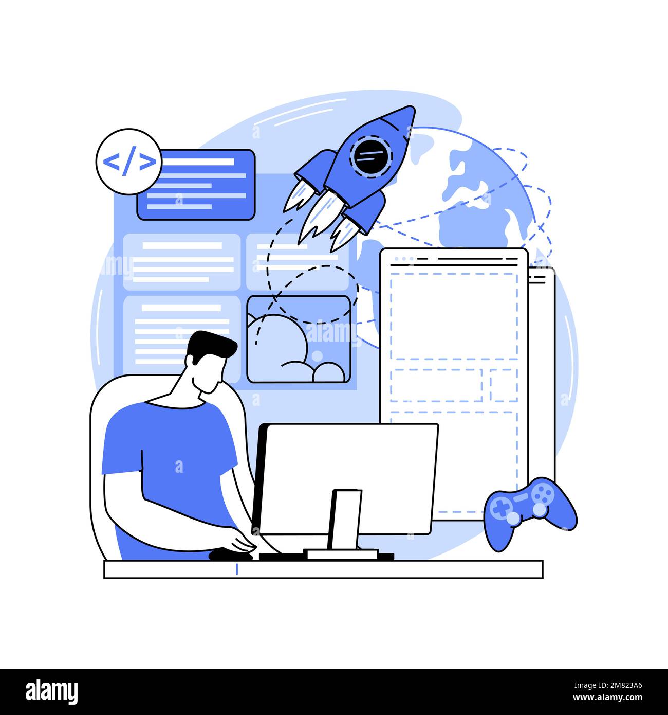 Creating video game Cut Out Stock Images & Pictures - Alamy