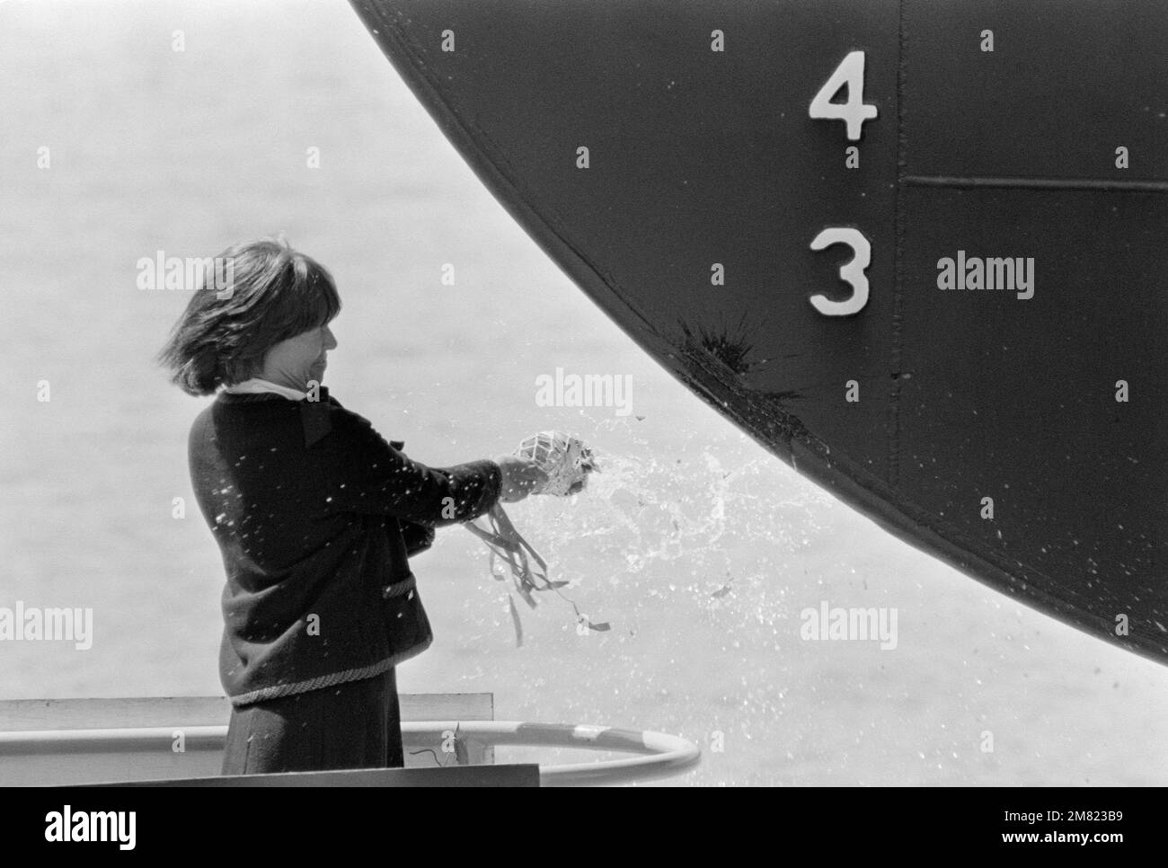 Launching ship champagne hi-res stock photography and images - Alamy