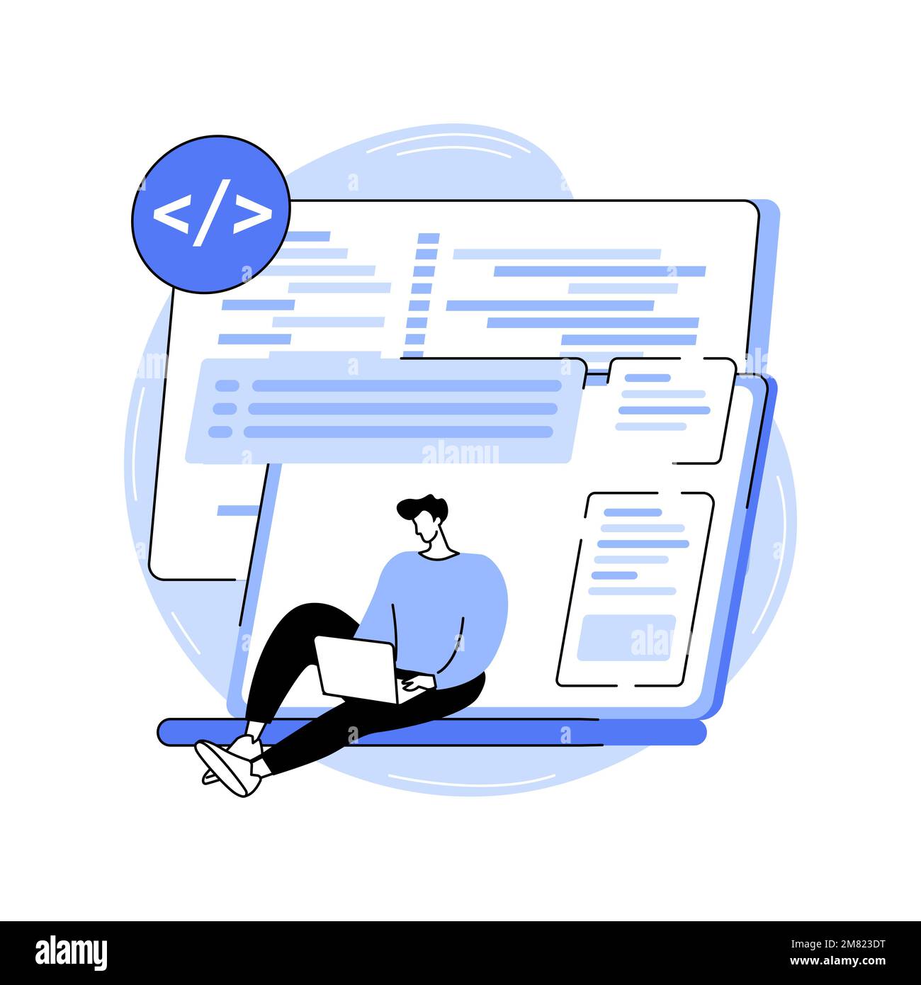 Software development tools isolated cartoon vector illustrations Stock ...