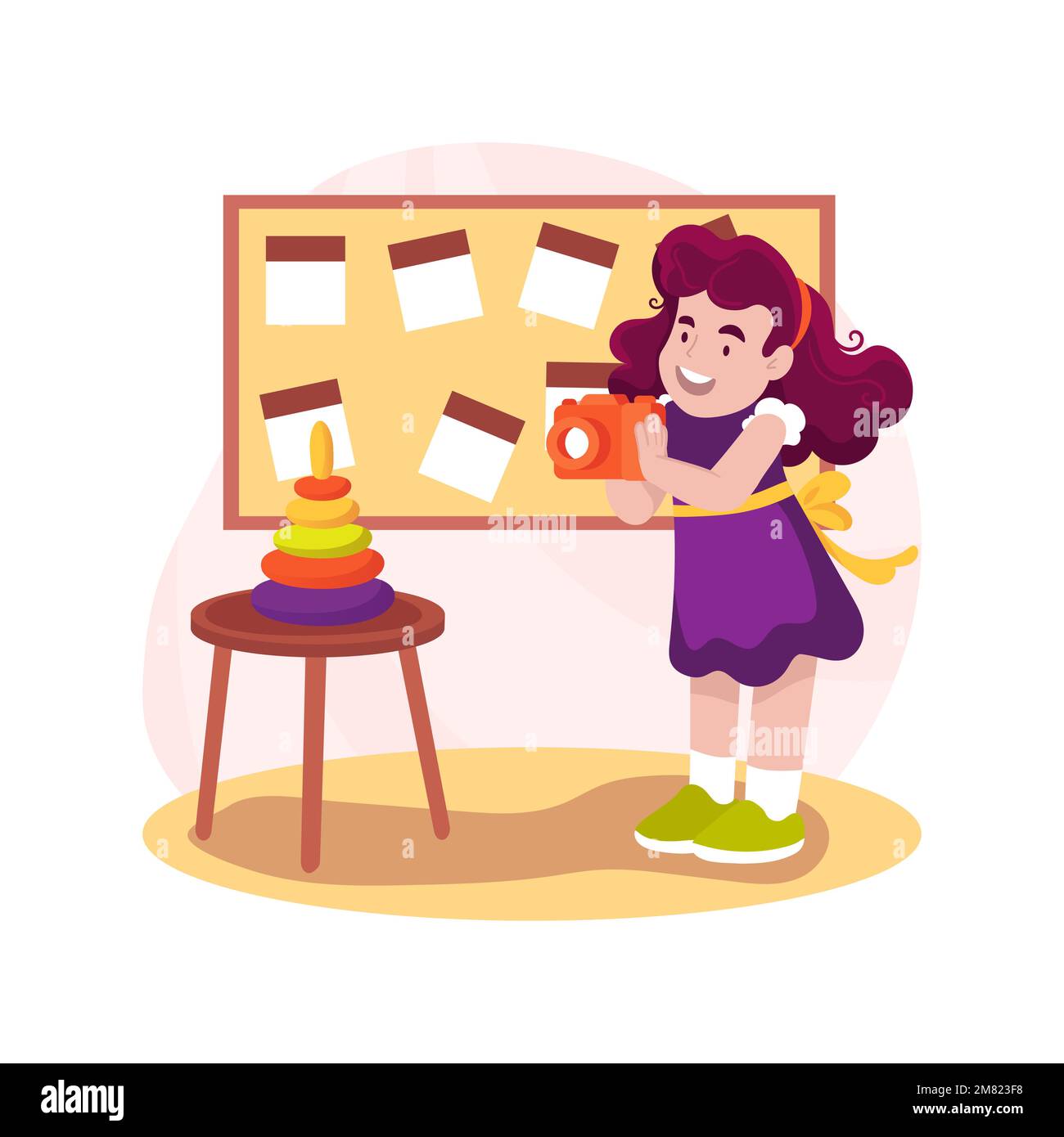 Photography class isolated cartoon vector illustration Stock Vector ...