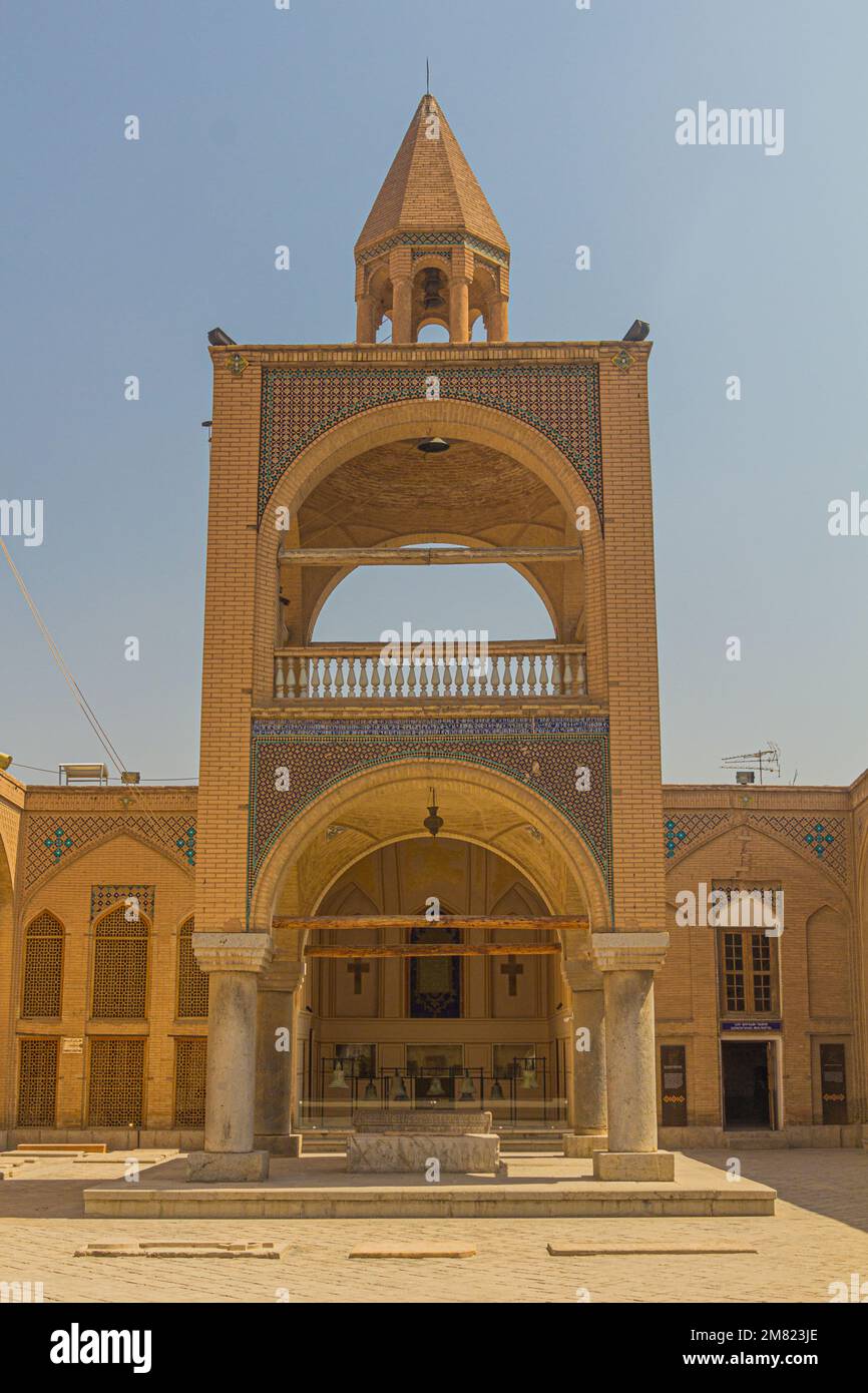 Bell tower of the Vank cathedral in Isfahan, Iran Stock Photo - Alamy