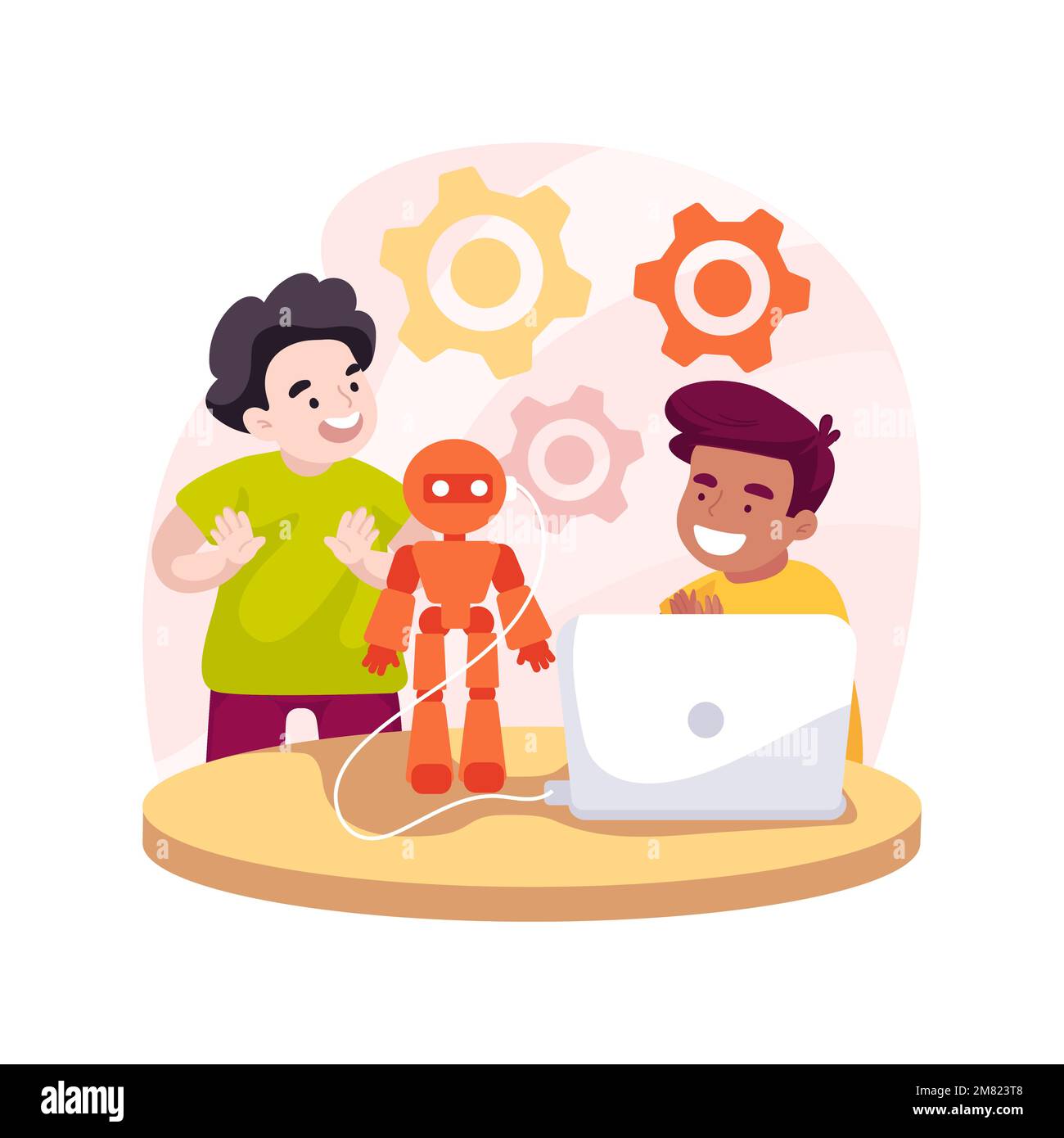 Engineering class isolated cartoon vector illustration Stock Vector ...