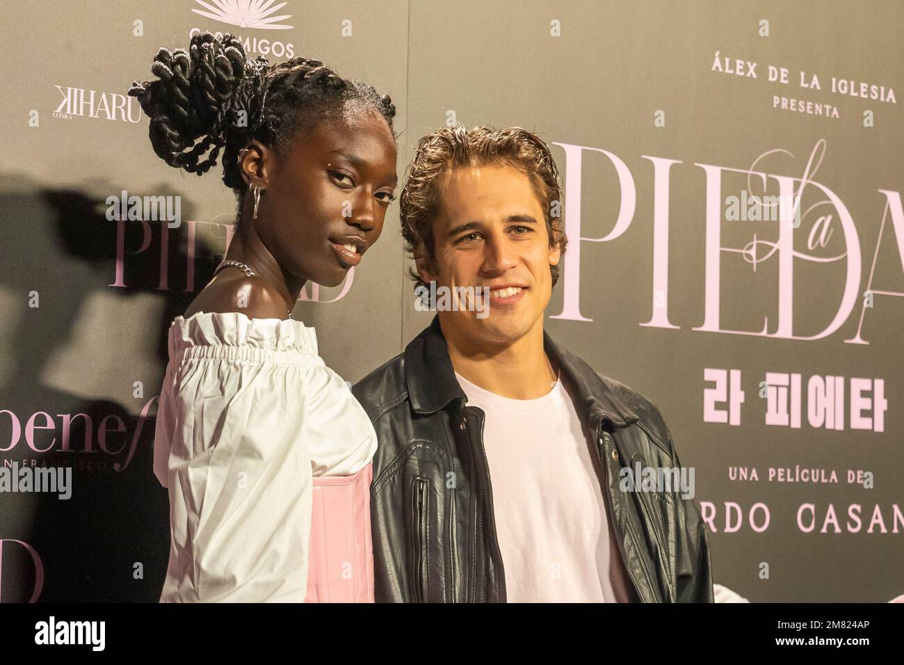 Lily Fofana and Martino Rivas attend the premiere of "La Piedad ...