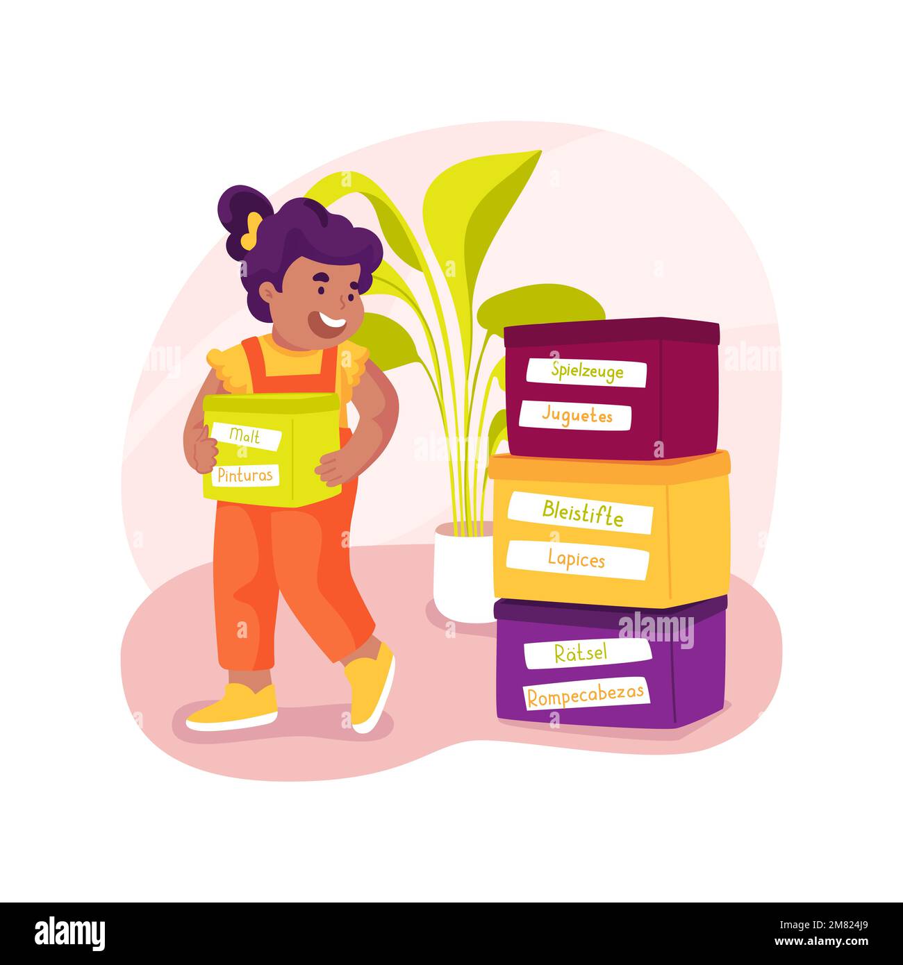 Kindergarten class room Cut Out Stock Images & Pictures - Alamy