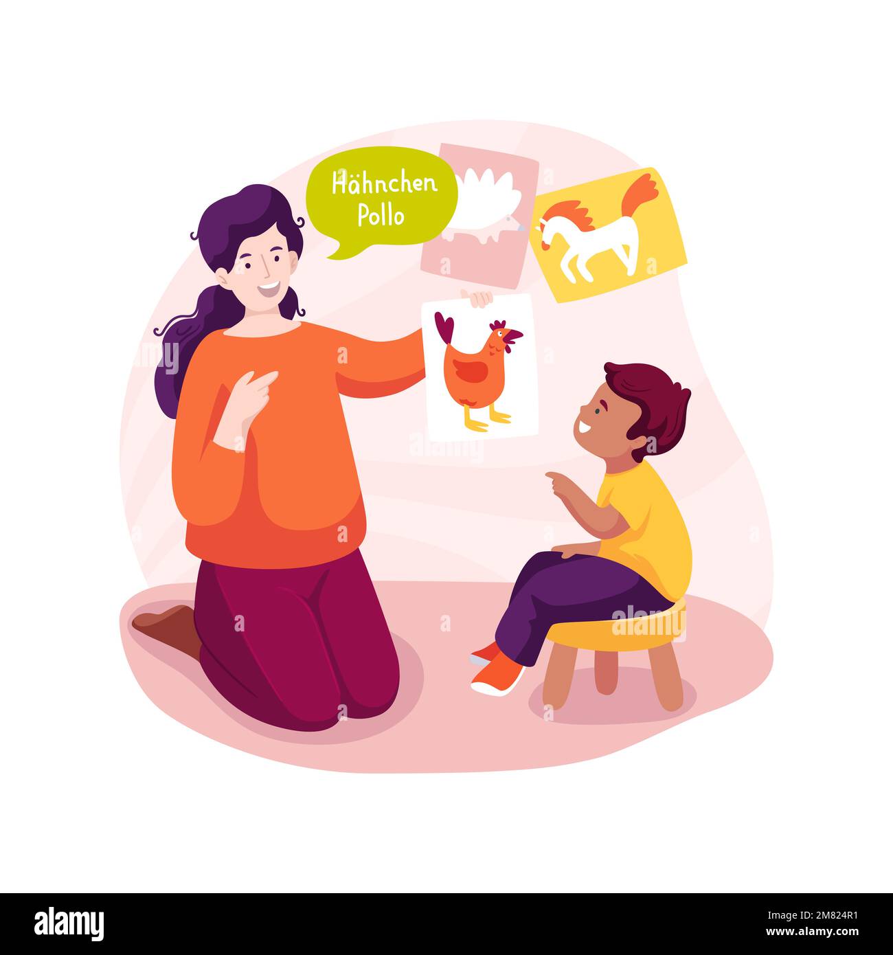 Learn by cards Cut Out Stock Images & Pictures - Alamy