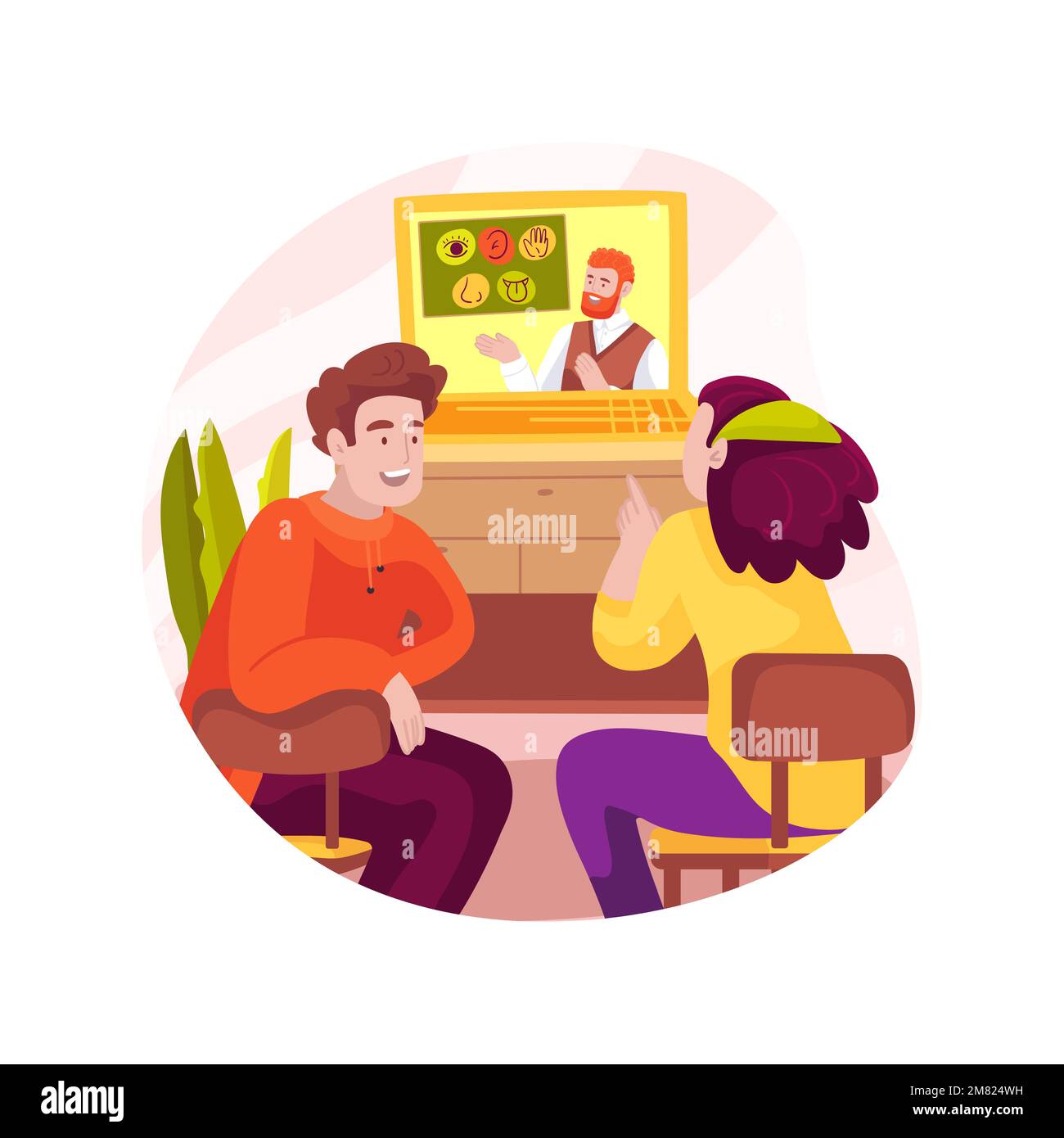 Online tutorial isolated cartoon vector illustration Stock Vector Image ... Online tutorial isolated cartoon vector illustration Stock Vector Image ...