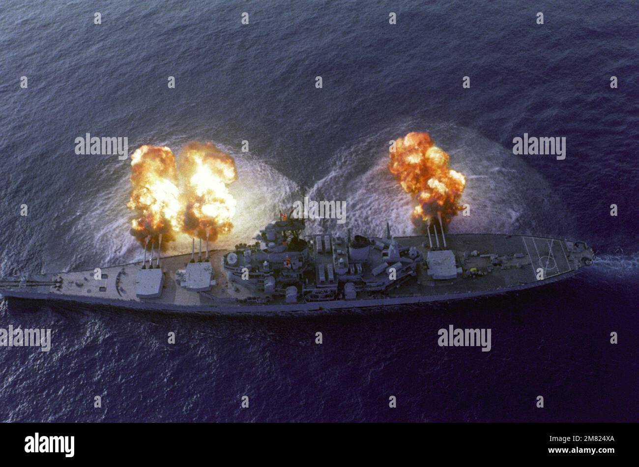 Battleship Firing Wallpaper