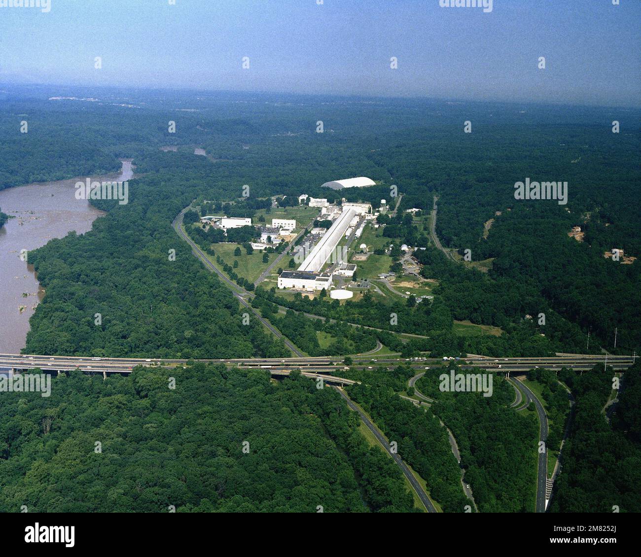 An aerial view of the David W. Taylor Naval Ship Research and ...