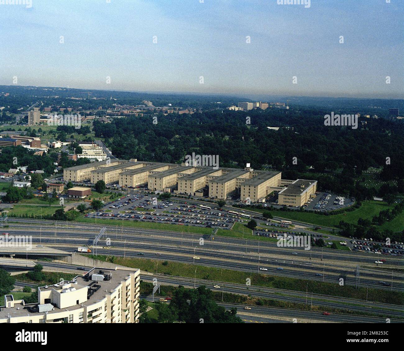 An aerial view of the Navy Annex, home of the Navy Personnel Command ...