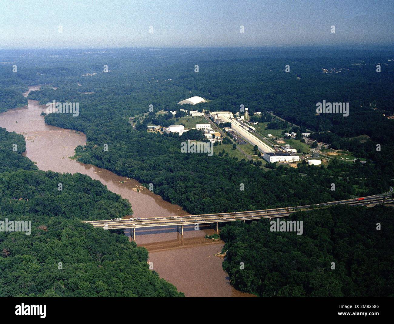 An aerial view of the David W. Taylor Naval Ship Research and ...