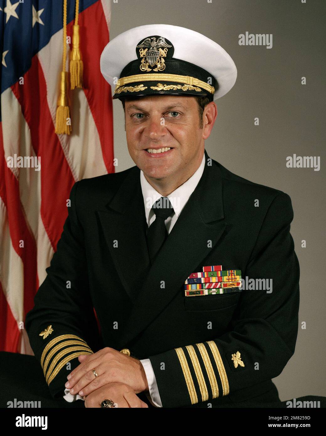 Captain Leonard J. Sapera, USN (covered). Country: Unknown Stock Photo ...