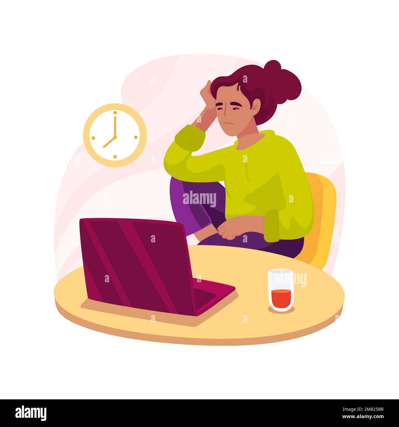 Lack of socialization isolated cartoon vector illustration Stock Vector ...