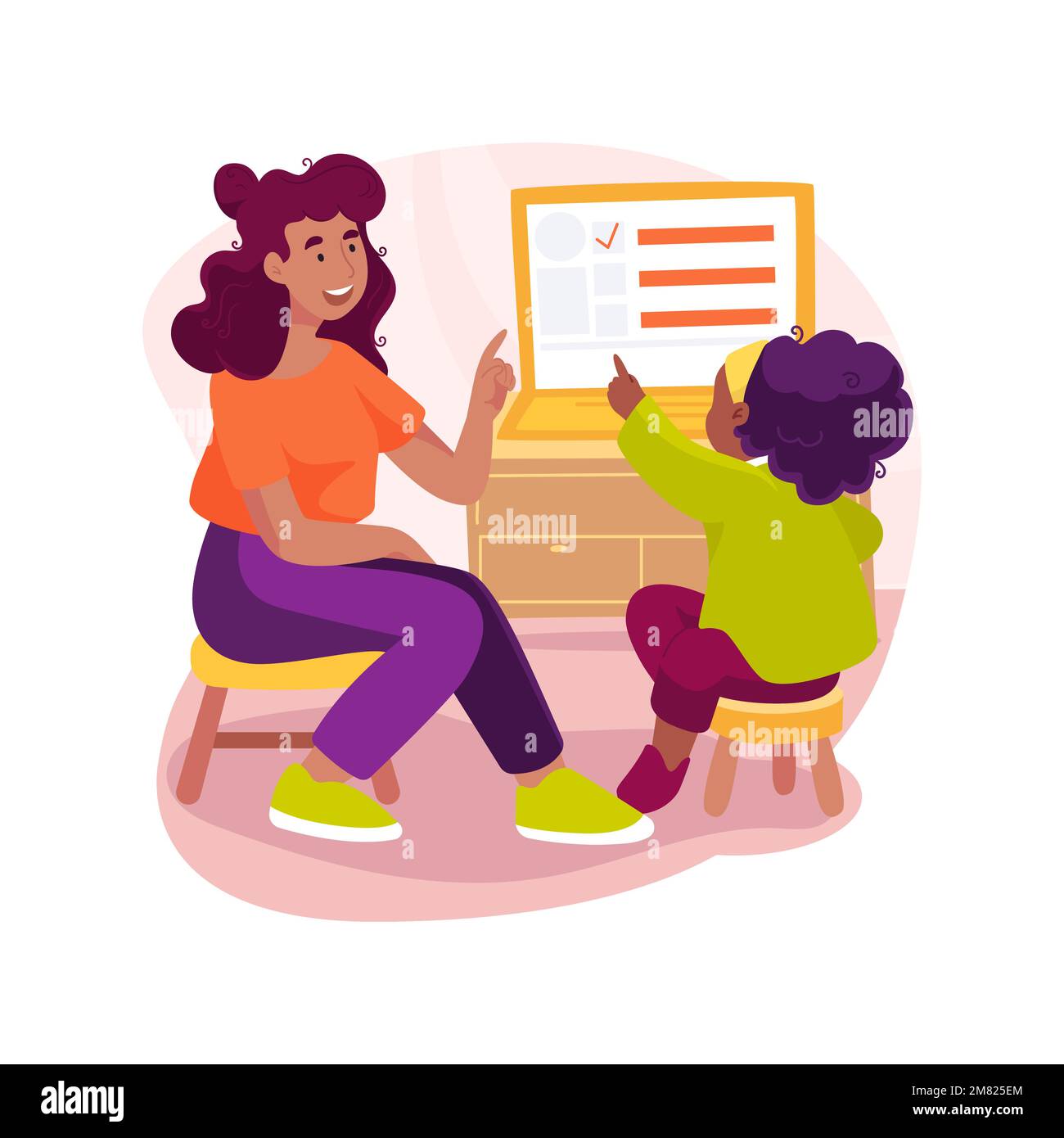 Online examination isolated cartoon vector illustration Stock Vector ... Online examination isolated cartoon vector illustration Stock Vector ...