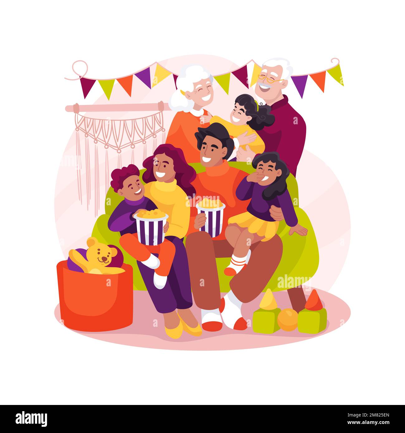 Children playdate parents Stock Vector Images - Alamy