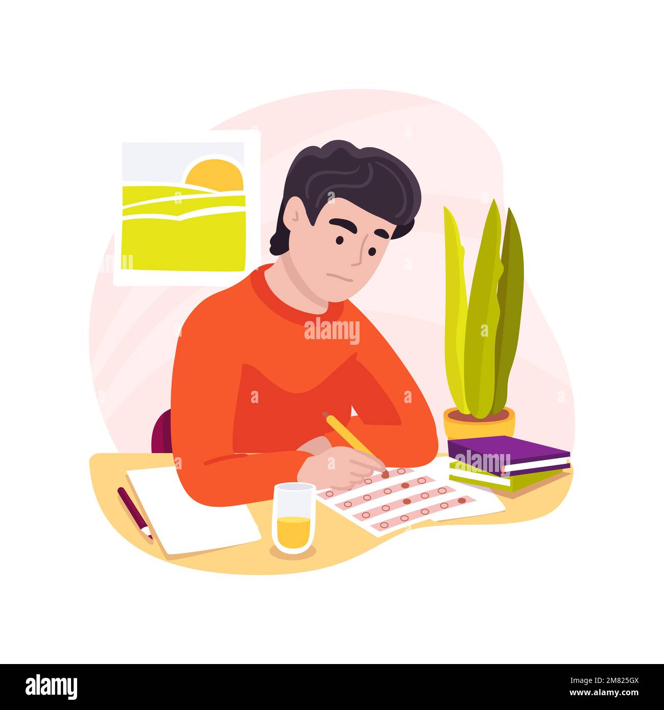 At-home testing isolated cartoon vector illustration Stock Vector Image ...