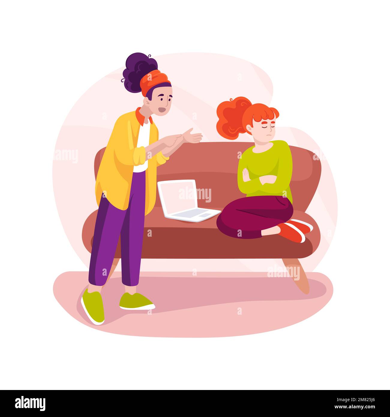 Homeschool discipline isolated cartoon vector illustration Stock Vector Image & Art - Alamy