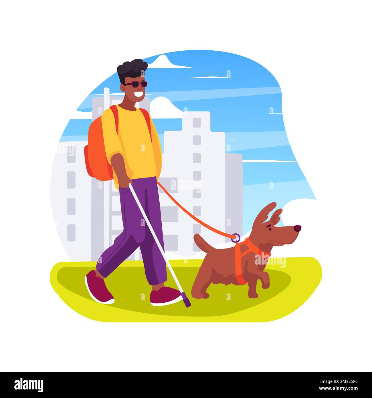 Guide dog isolated cartoon vector illustration Stock Vector Image & Art ... Guide dog isolated cartoon vector illustration Stock Vector Image & Art ...