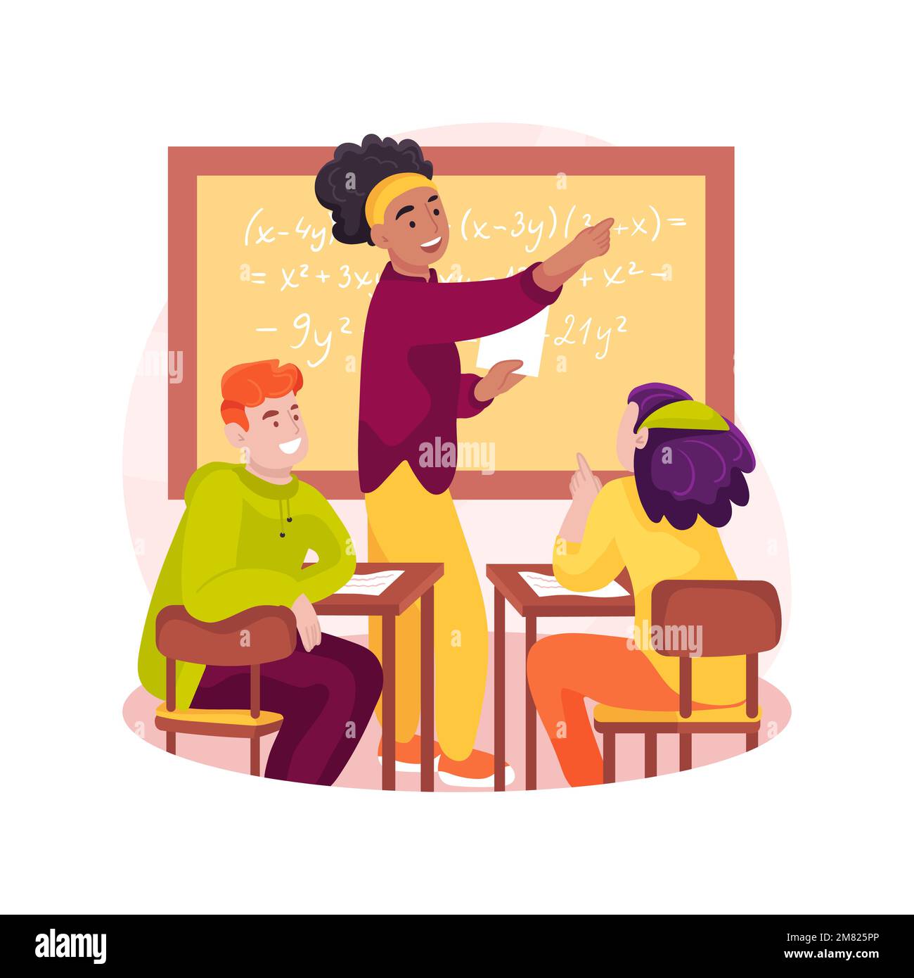 Algebra isolated cartoon vector illustration Stock Vector Image & Art ...