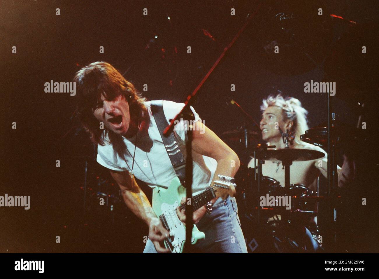 Jeff Beck in Concert at The LA Sports Arena on December 1, 1989. Credit ...