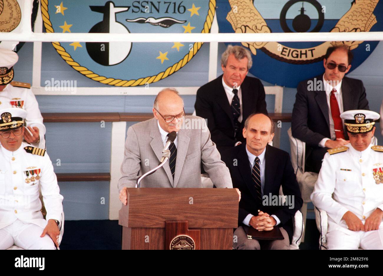 Governor Scott M. Matheson of Utah addresses guests attending the ...