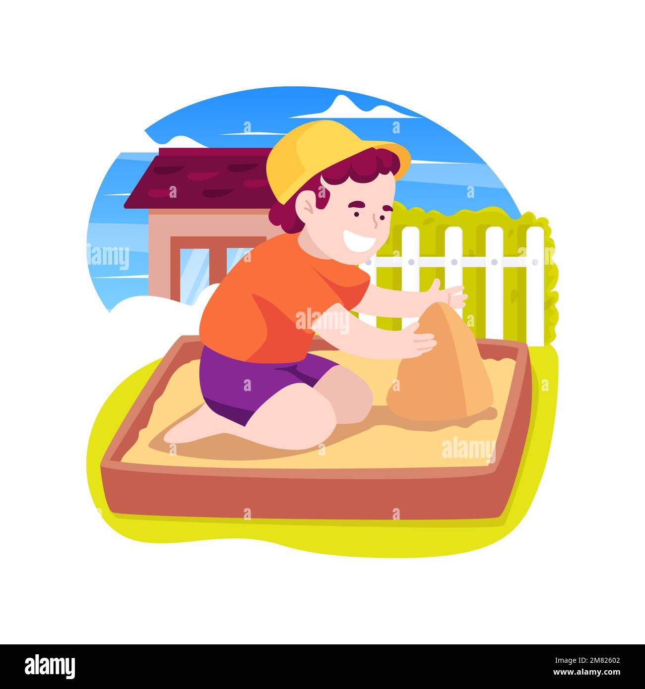 Sandbox isolated cartoon vector illustration Stock Vector Image & Art ...