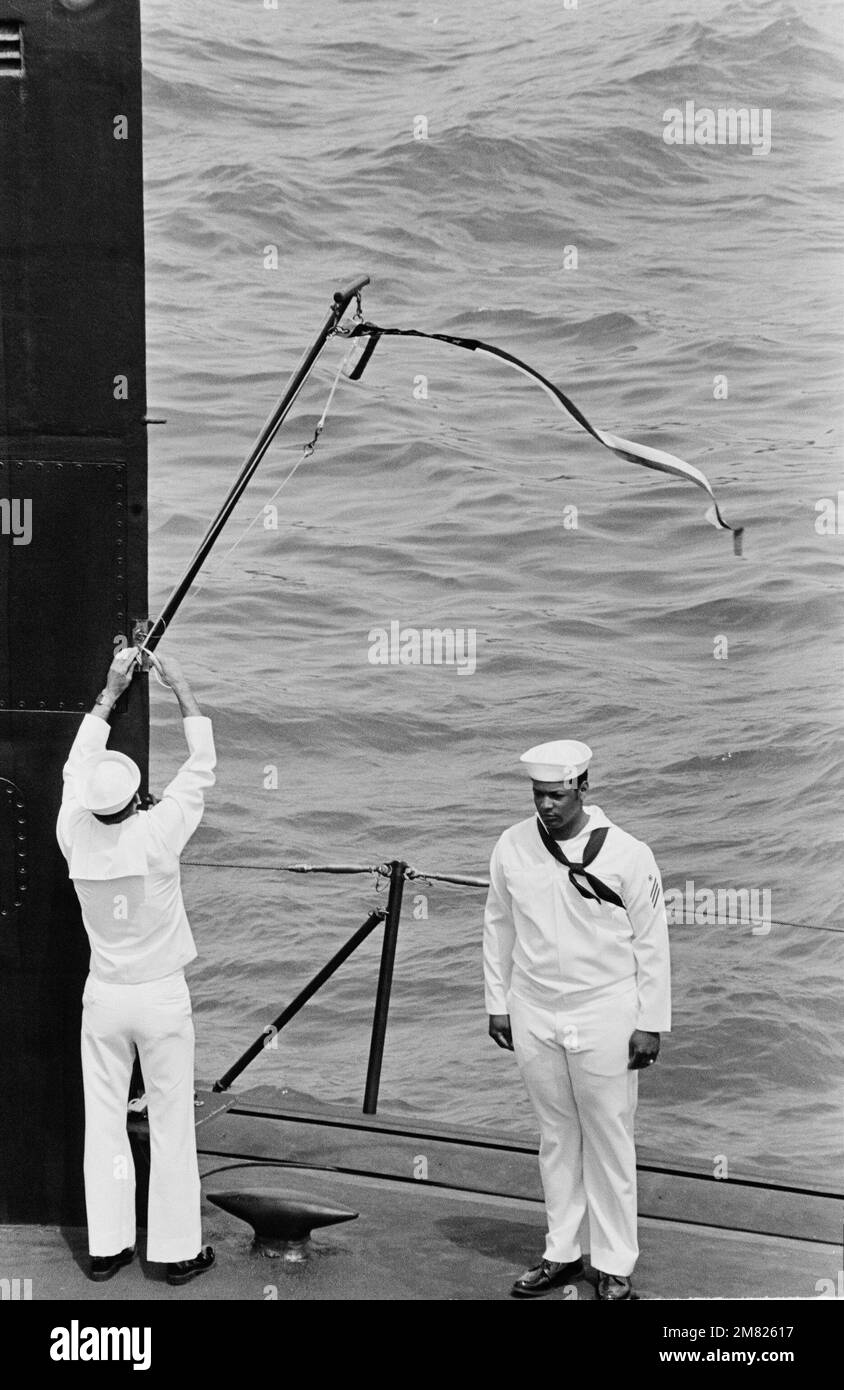 Commissioning pennant Black and White Stock Photos & Images - Alamy