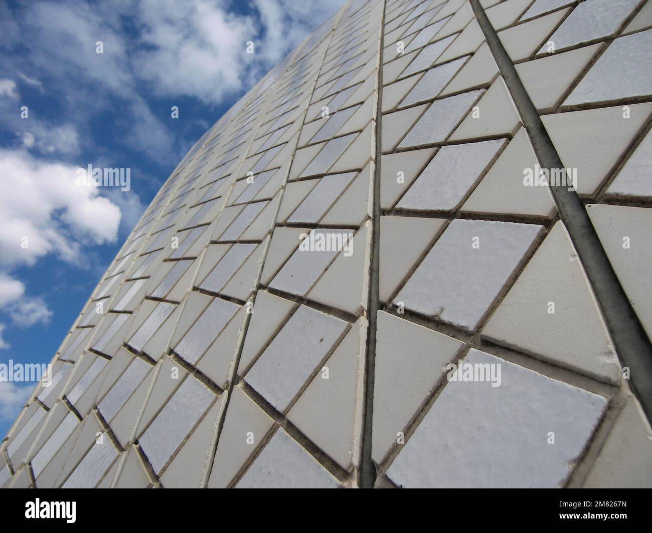 Detail of the exterior facade of the Opera House in Sydney, Australia ...