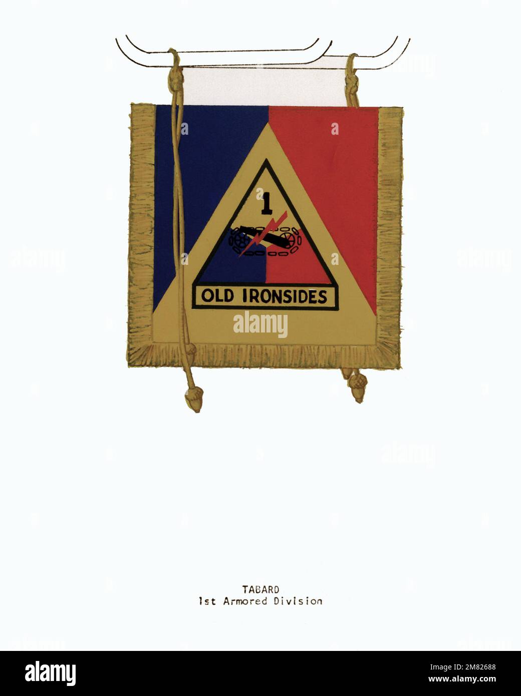 The tabard design for the 1ST Armored Division Band. Country: Unknown ...