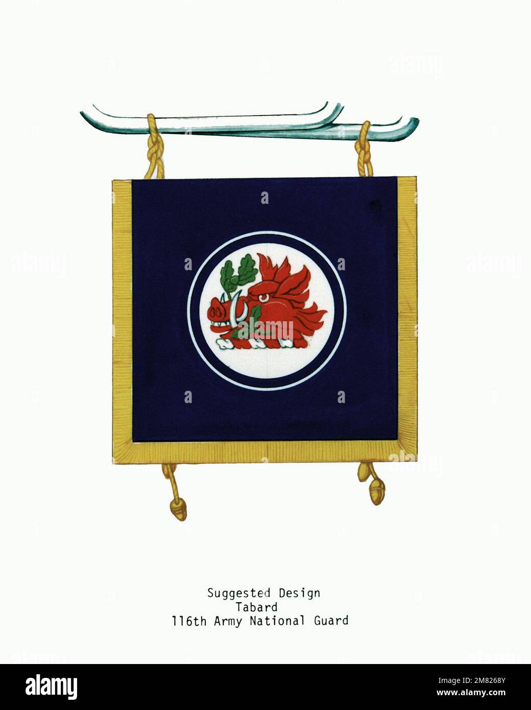 The tabard design for the 116th Army Band, Georgia Army National Guard ...