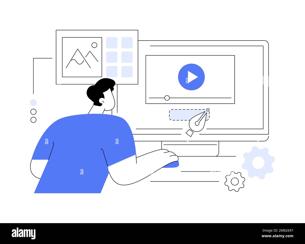 Motion graphic design abstract concept vector illustration Stock Vector ...