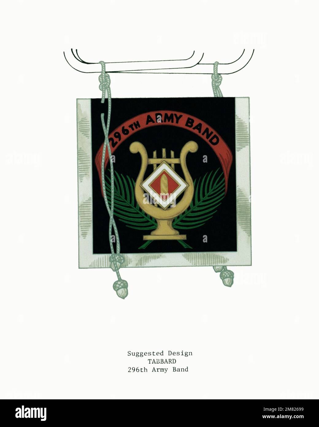 The tabard design for the 296th Army Band. Country: Unknown Stock Photo ...
