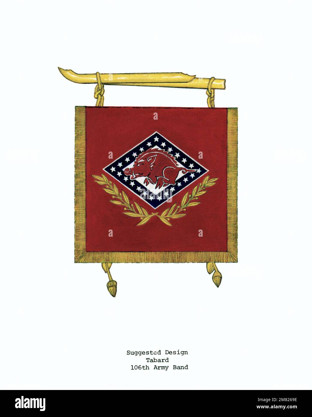 The tabard design for the 106th Army Band. Country: Unknown Stock Photo ...