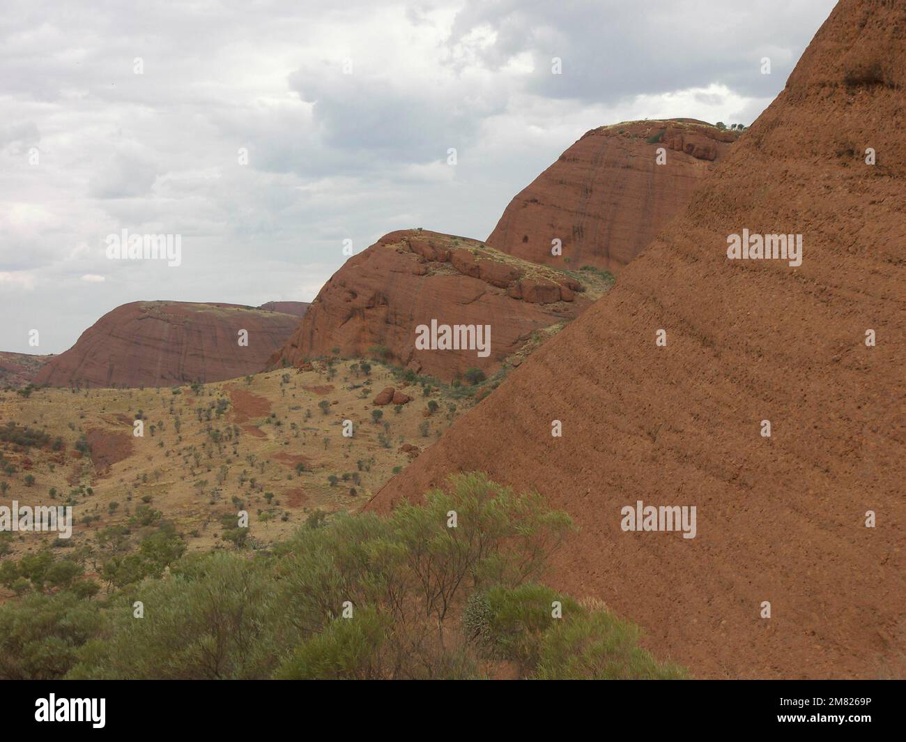 Wild and romantic landscape at the rock formation of the Olgas ...