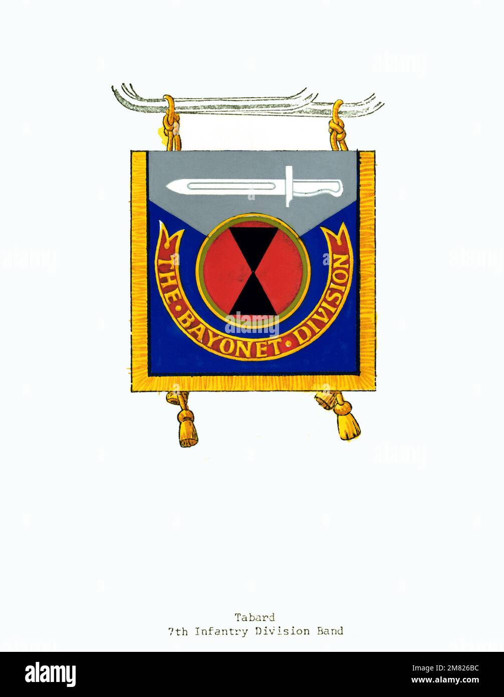 The tabard design for the 7th Infantry Division Band. Country: Unknown ...