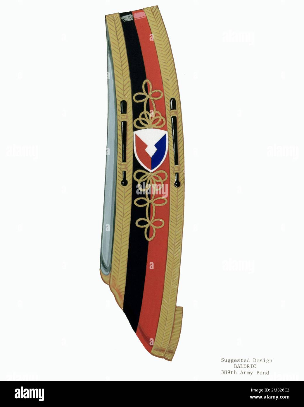 The baldric design for the 389th Army Band. Country: Unknown Stock ...