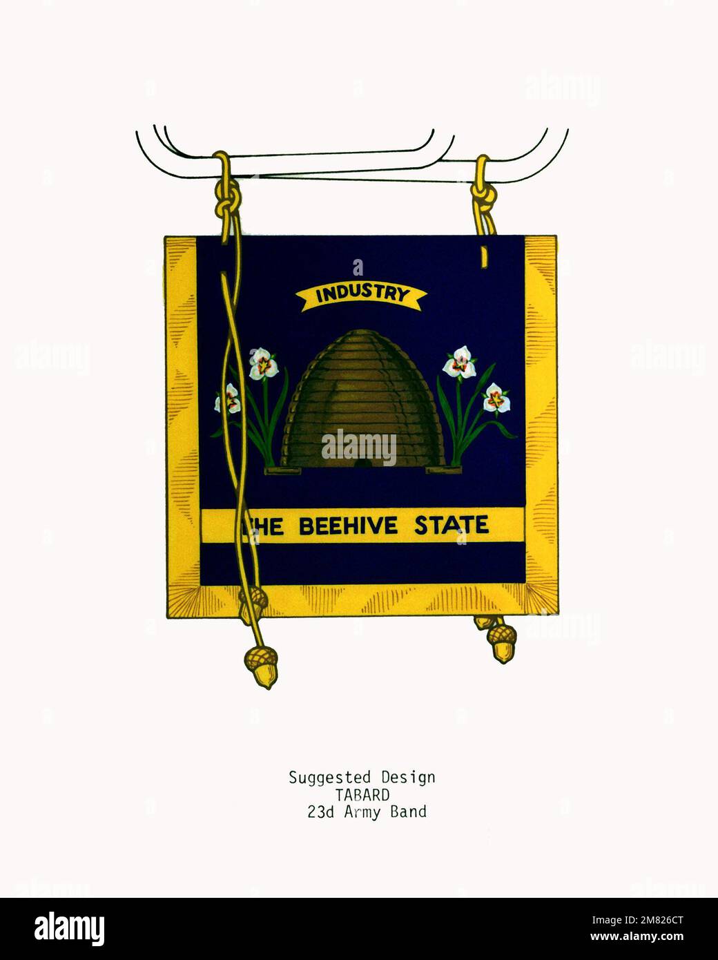 The tabard design for the 23rd Army Band. Country: Unknown Stock Photo ...