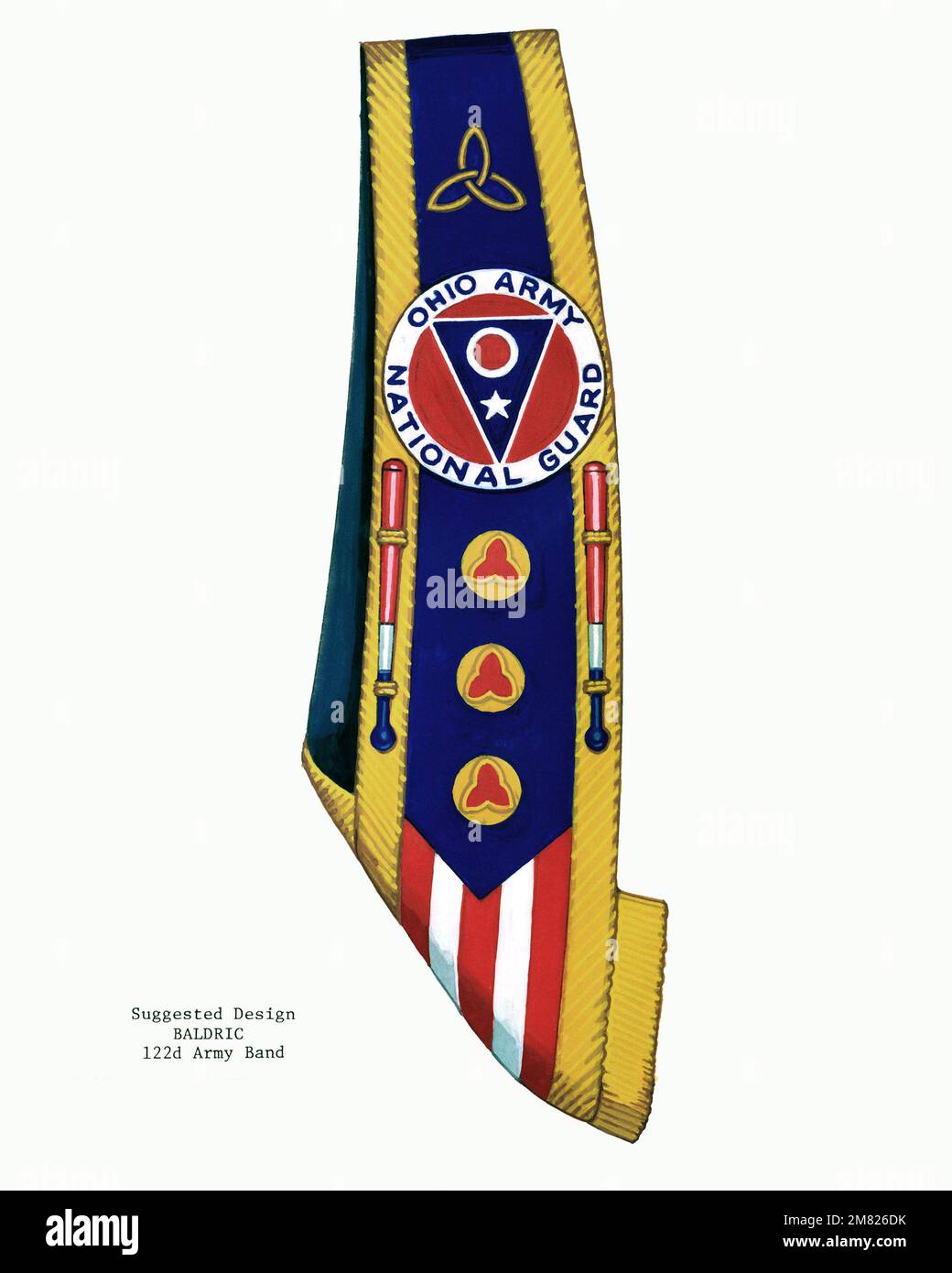 The baldric design for the 122nd Army Band. Country: Unknown Stock ... The baldric design for the 122nd Army Band. Country: Unknown Stock ...