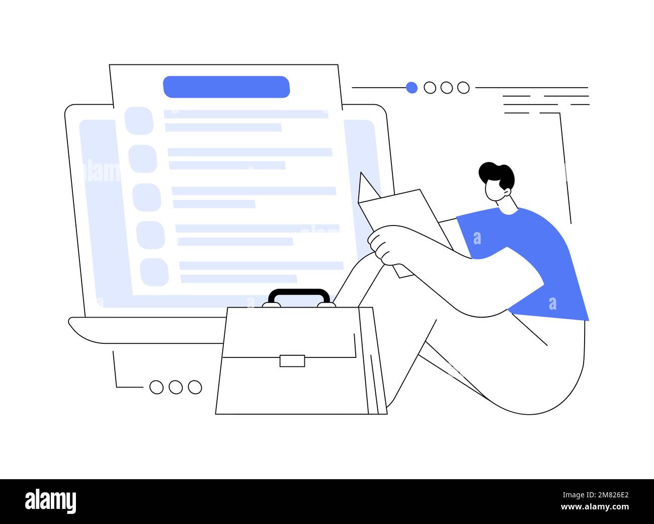 Corporate literature abstract concept vector illustration Stock Vector ...