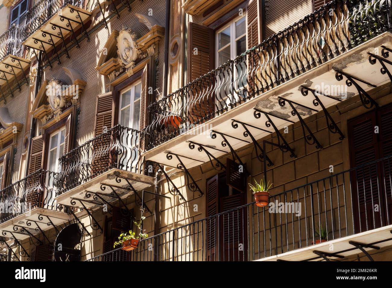 Palermo Italy balonies taken in May 2022 Stock Photo - Alamy