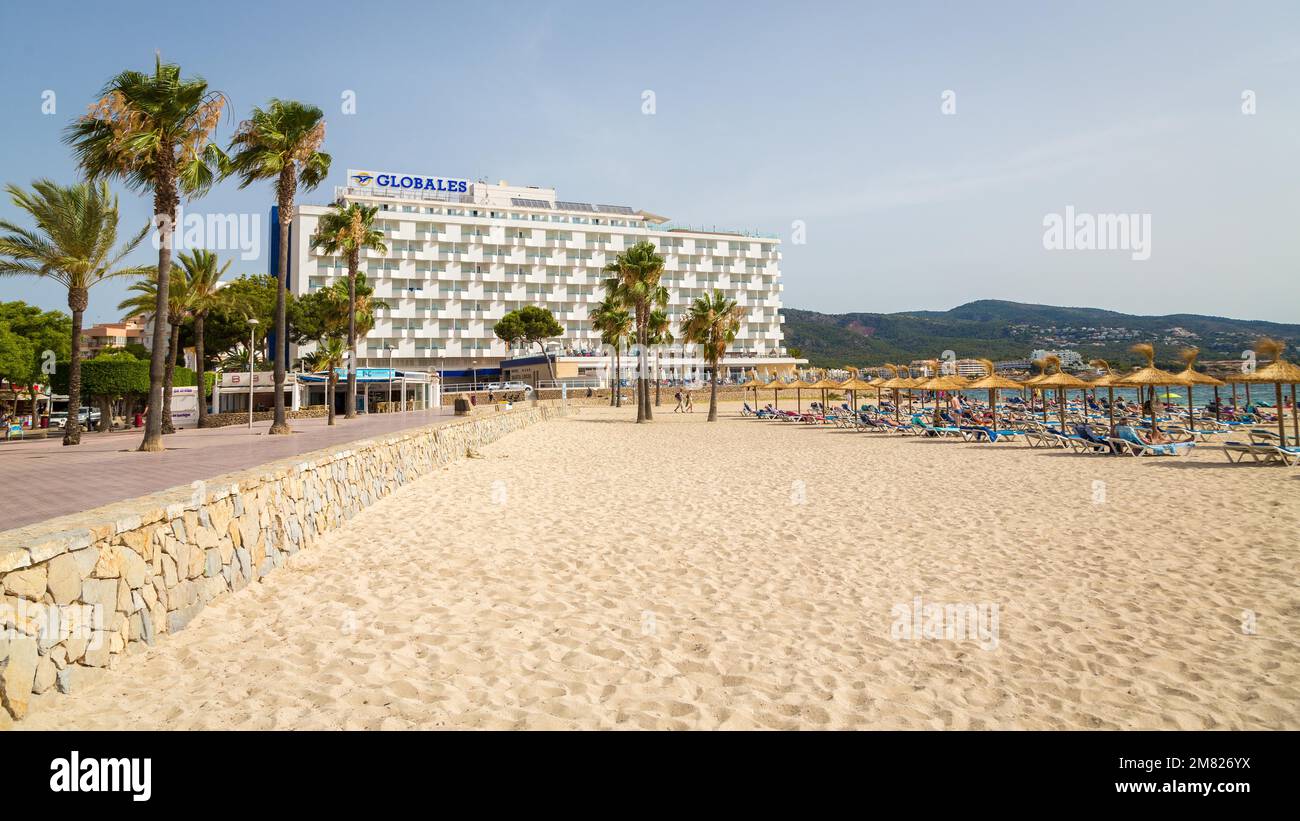 Playa de Son Maties beach, Magaluf, Majorca, Spain Stock Photo - Alamy