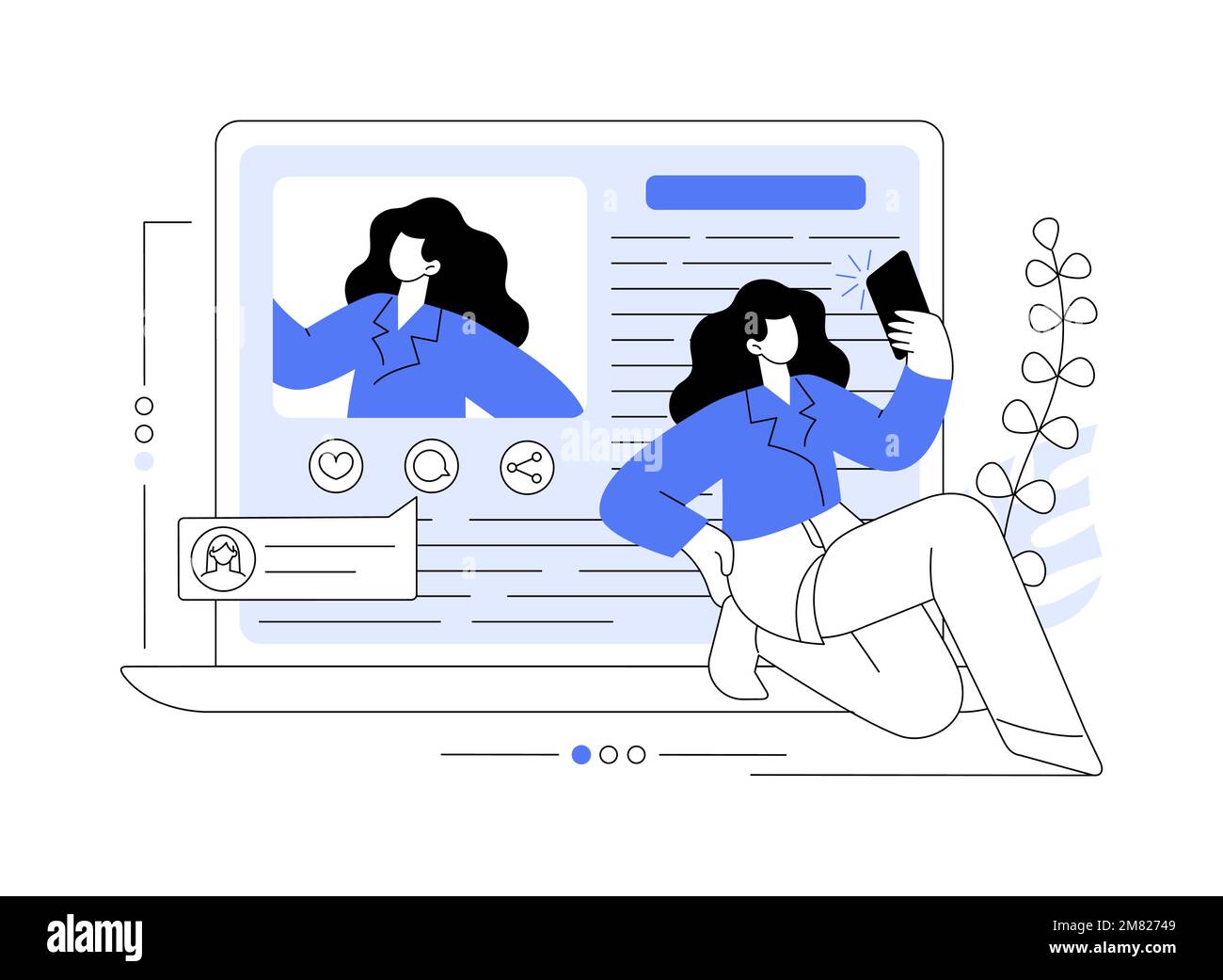 Blog abstract concept vector illustration Stock Vector Image & Art - Alamy