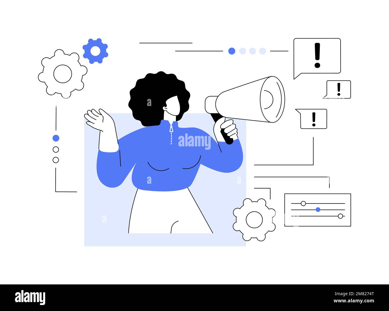 Attention abstract concept vector illustration Stock Vector Image & Art ...