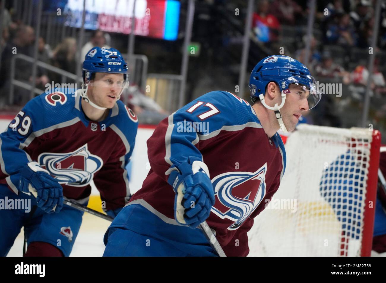 Colorado Avalanche defenseman Brad Hunt (17) in the second period of an ...