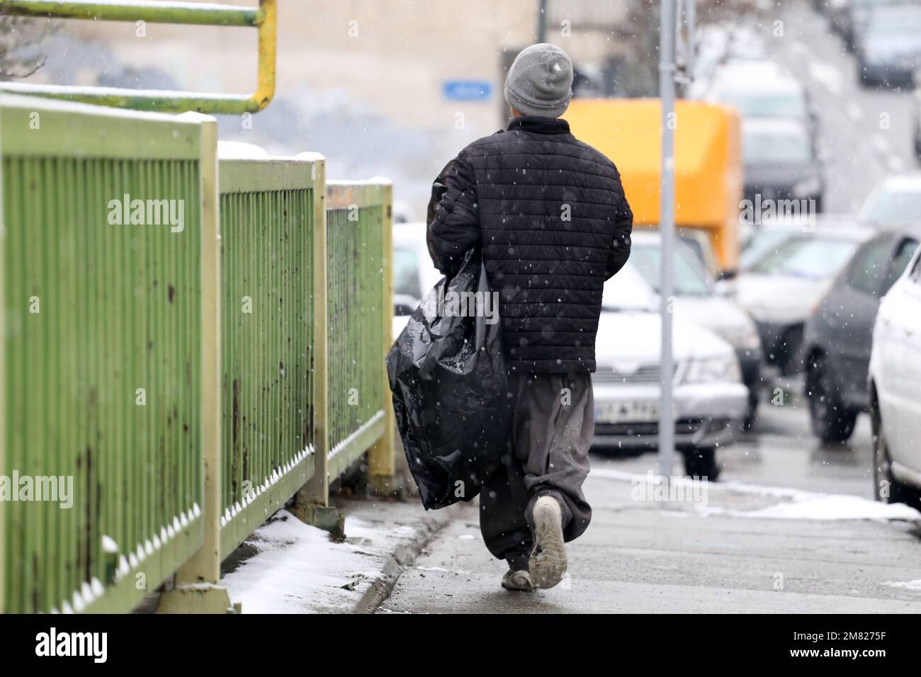 Tehran, Tehran, Iran. 11th Jan, 2023. A child labor who collects ...